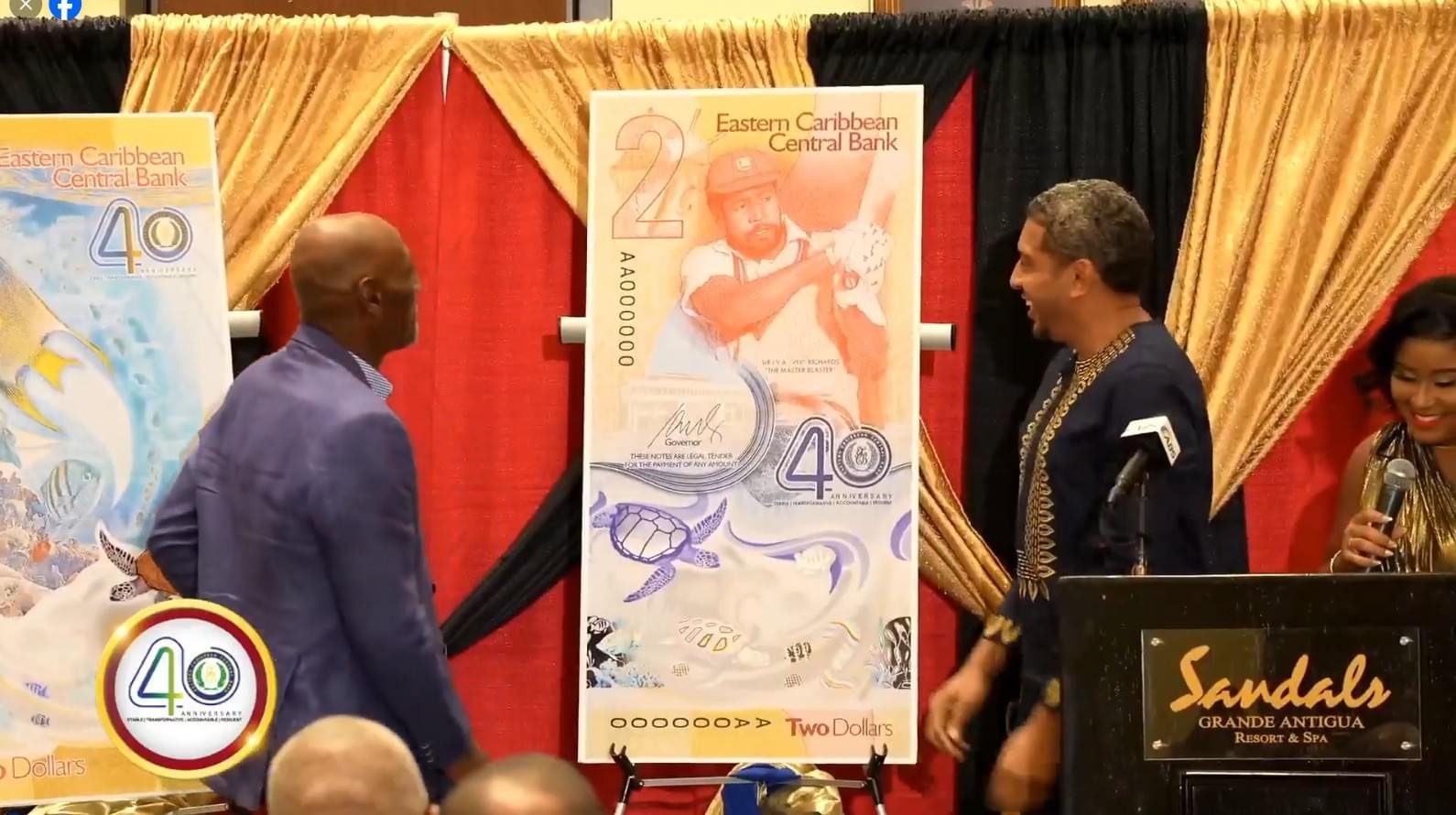 Vivian Richards features on $2 Eastern Caribbean Bank Note - TNCN Hobby ...